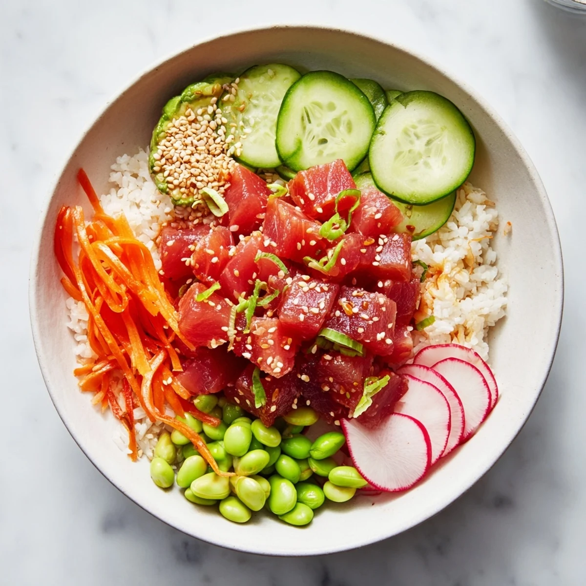 Vibrant Tuna Bowl with Crisp Vegetables